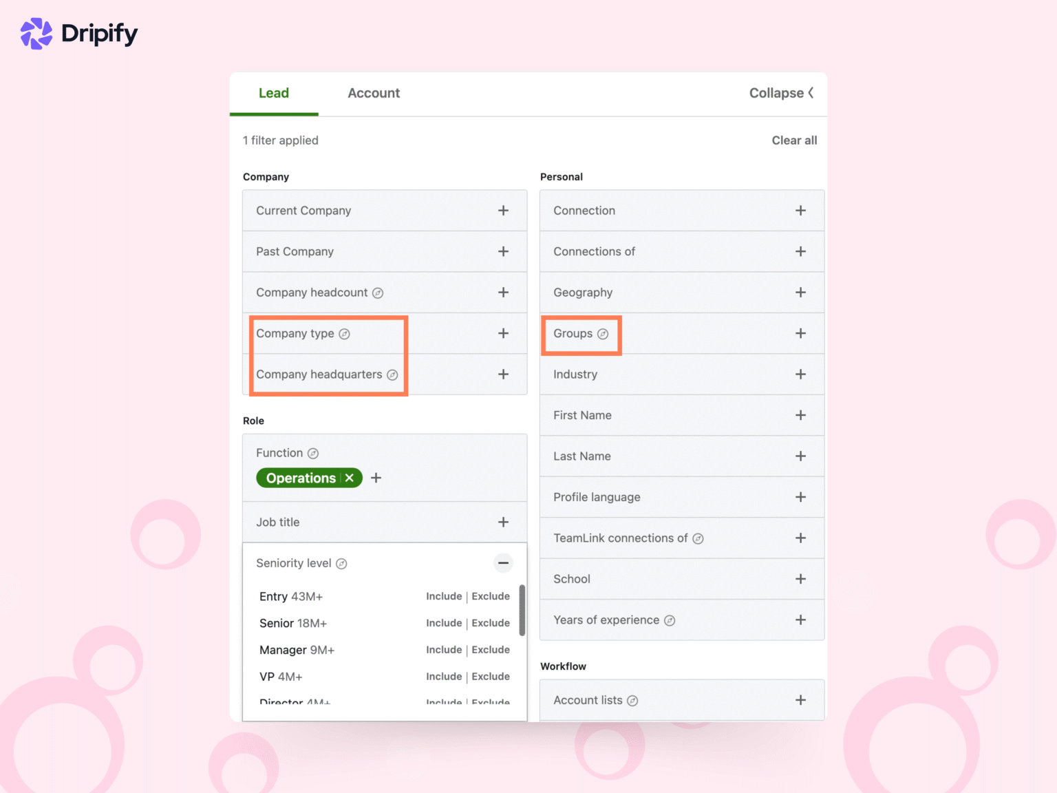 LinkedIn Sales Navigator vs LinkedIn Recruiter Comparison | Dripify